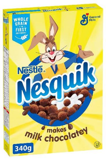 Buy General Mills Nesquik Milk Chocolatey Cereal 340 Grams Online in ...