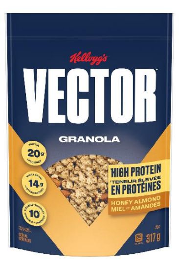 Buy Kelloggs Vector High Protein Honey Almond Granola 317 Grams Online ...