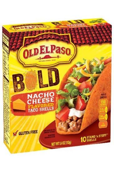 Buy El Paso Bold Nacho Cheese Flavour Taco Shells 10 Ct Online in ...